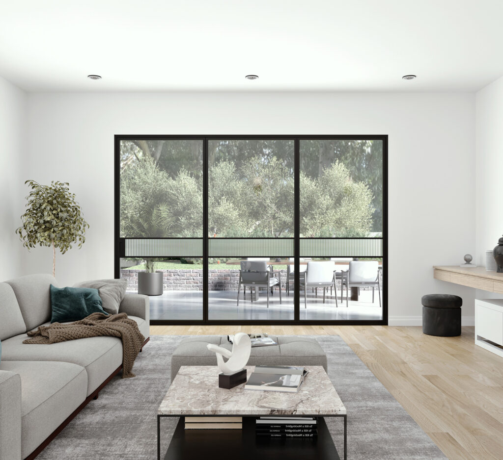 Colette Lift & Slide Stacker Door - Omnia Steel