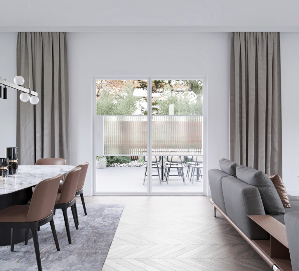 Camille Lift & Slide Door - Omnia Steel